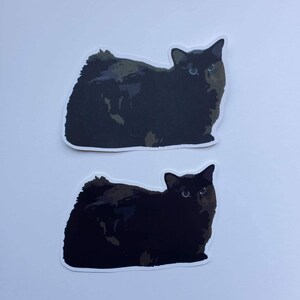 Black Cat Loaf Sticker Black Cat Sticker Cat Sticker | Etsy