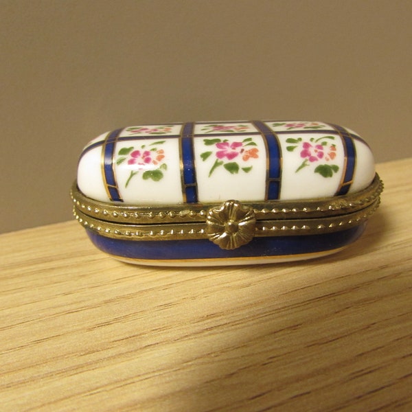 Antique Porcelain Pill Box - Etsy