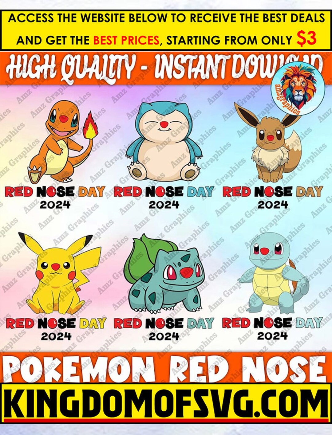 6 Funny Cartoon Red Nose Day Png Bundle, Red Nose Cartoon Png, Hot ...