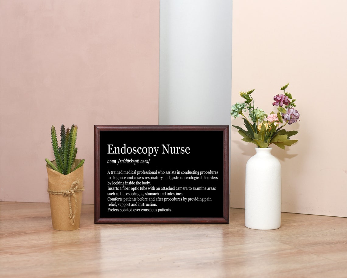 Endoscopy Nurse Definition Digital Download Art Print Thank - Etsy