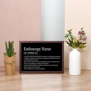 Endoscopy Nurse Definition, Digital Download Art Print, Thank You ...