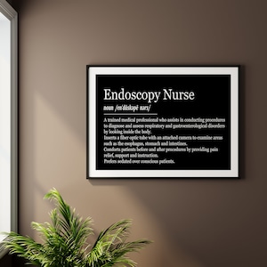 Endoscopy Nurse Definition, Digital Download Art Print, Thank You ...