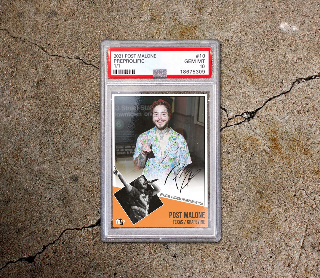 Post Malone Custom Trading Card - Etsy