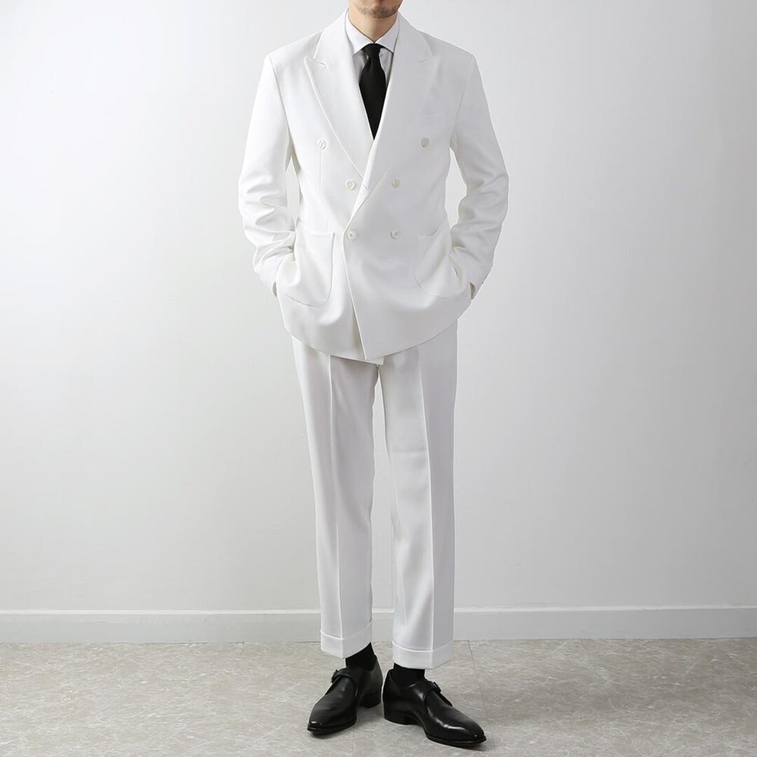 Classic Fit Men's Basic Suit Pants in Ivory Color / Dress Pleat ...