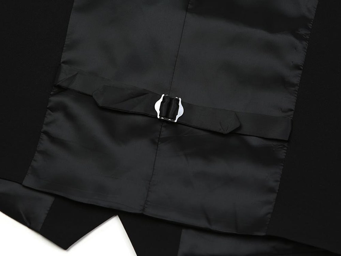 Classic Fit Men's Basic Suit Vest in Black Color / Dress Suit 5 Button ...