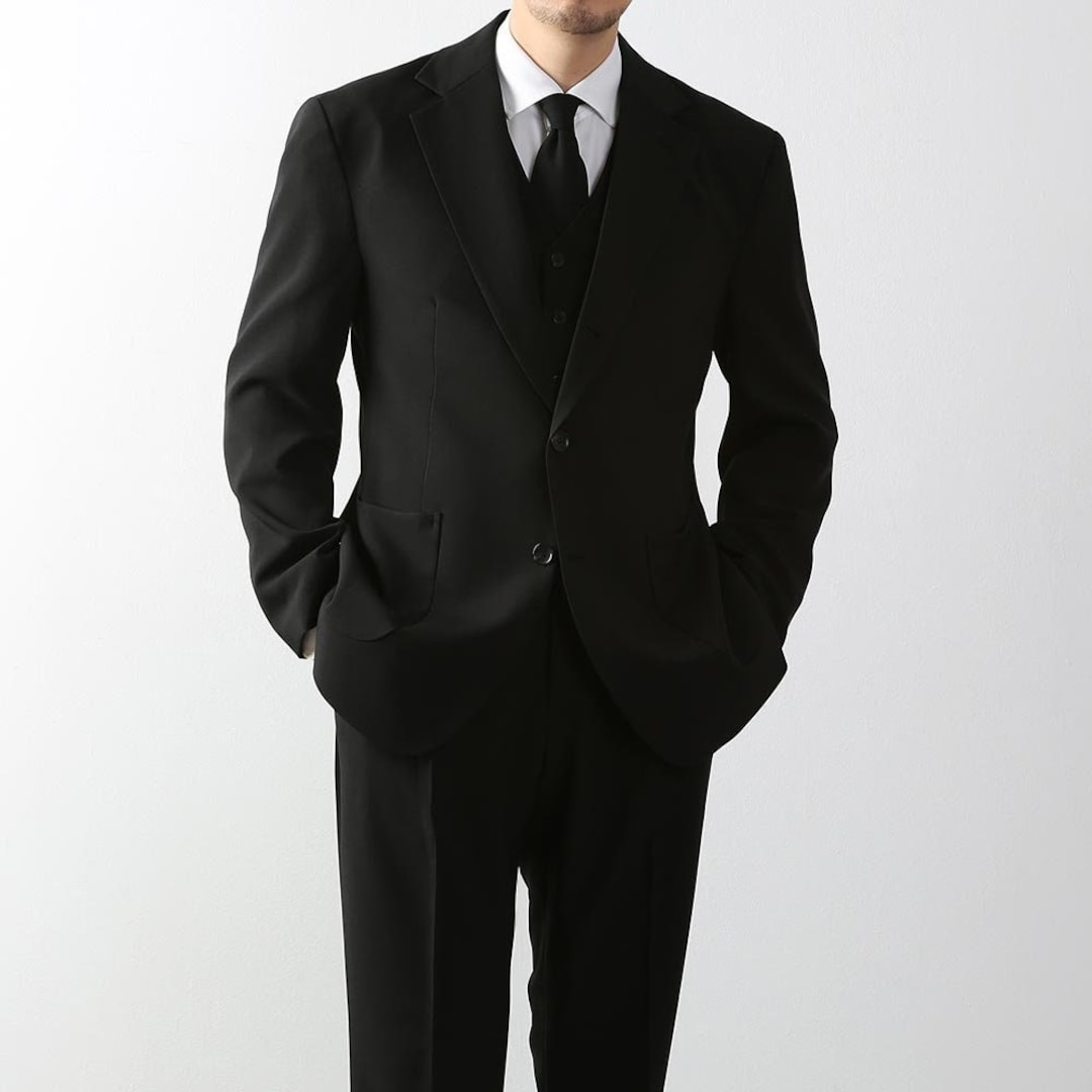 Classic Fit Men's Basic Single Suit Jacket in Black Color / Single ...