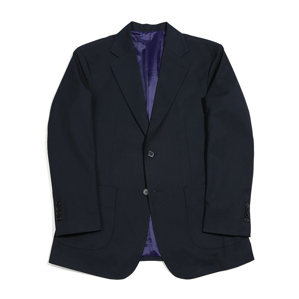 Basic Men's Single Suit Jacket in Navy Color / 3roll 2button Tailored ...