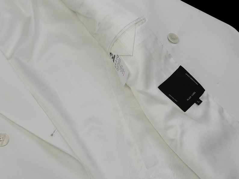 Classic Fit Men's Basic Double Breasted Suit Jacket in Ivory Color ...