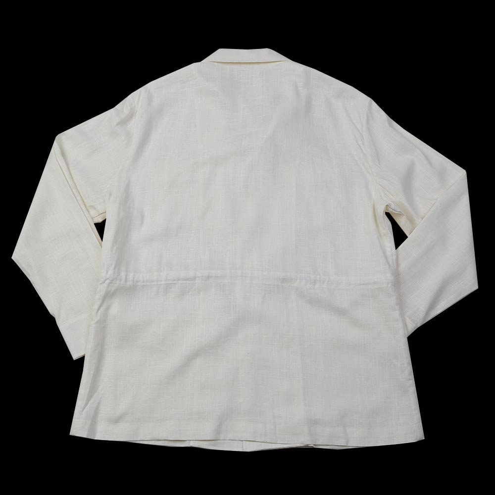 Men's Basic Spring Summer Linen Safari Jacket / Ivory Color Summer Coat ...