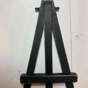 Mini Wood Easels, 5", Stained or Hand Painted Distressed - Etsy