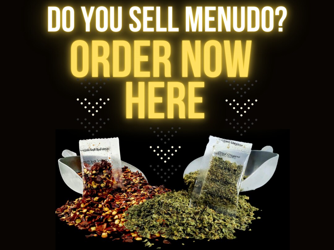 Dried Oregano & Crushed Red Pepper Packets - Etsy
