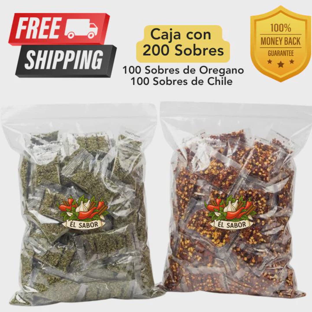 Menudo Sample Pack – 100 Oregano Packets + 100 Chili Packets | Ready-to ...