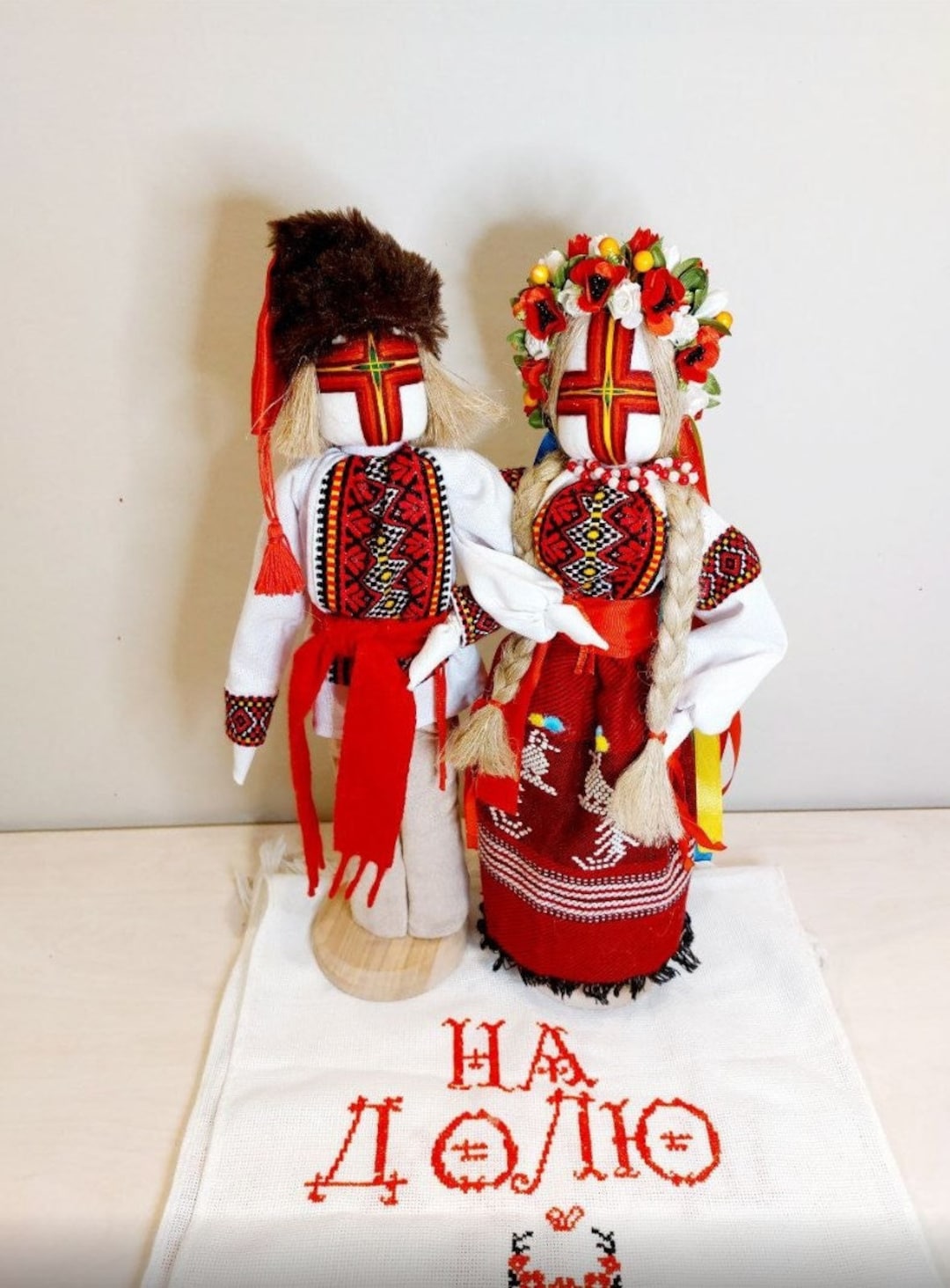 Украинская кукла мотанка Свадебная пара Мотанка неразлучники Пара на ...
