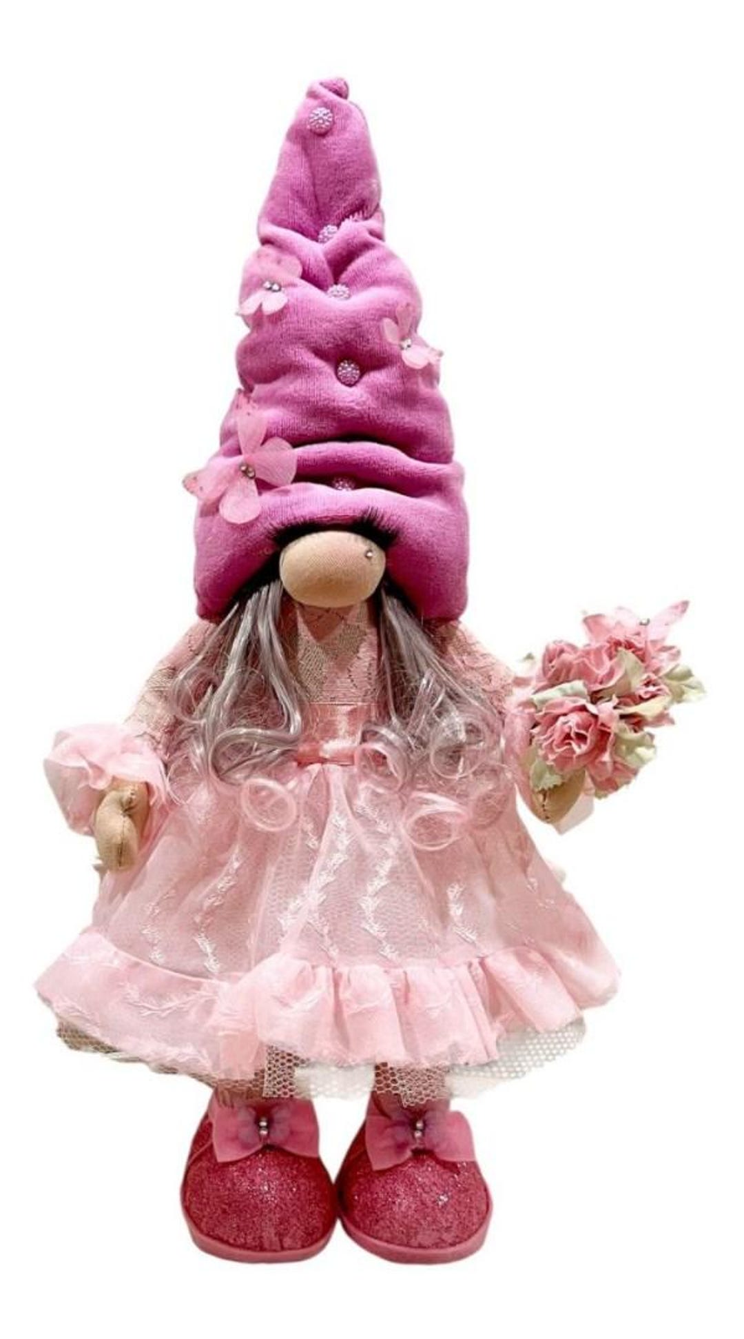 Скандинавский гном-женщина Гном роза Гном девочка Розовый гном - Etsy