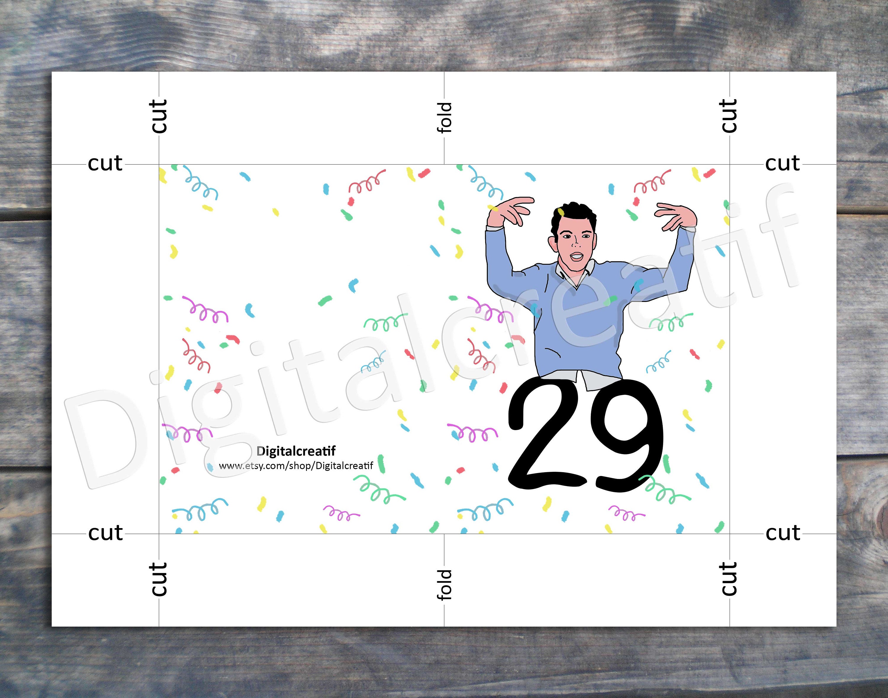 29 Schmidt Birthday Card New Girl Card Printable Greeting Card - Etsy