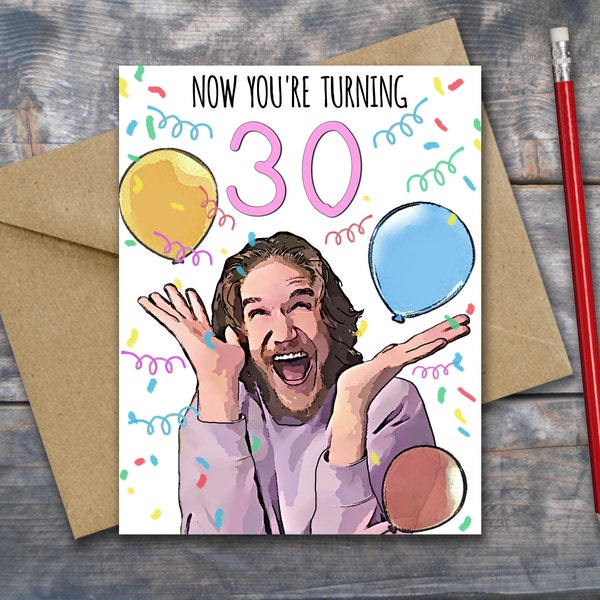 Bo Burnham Turning 30 Birthday Card - Etsy Australia