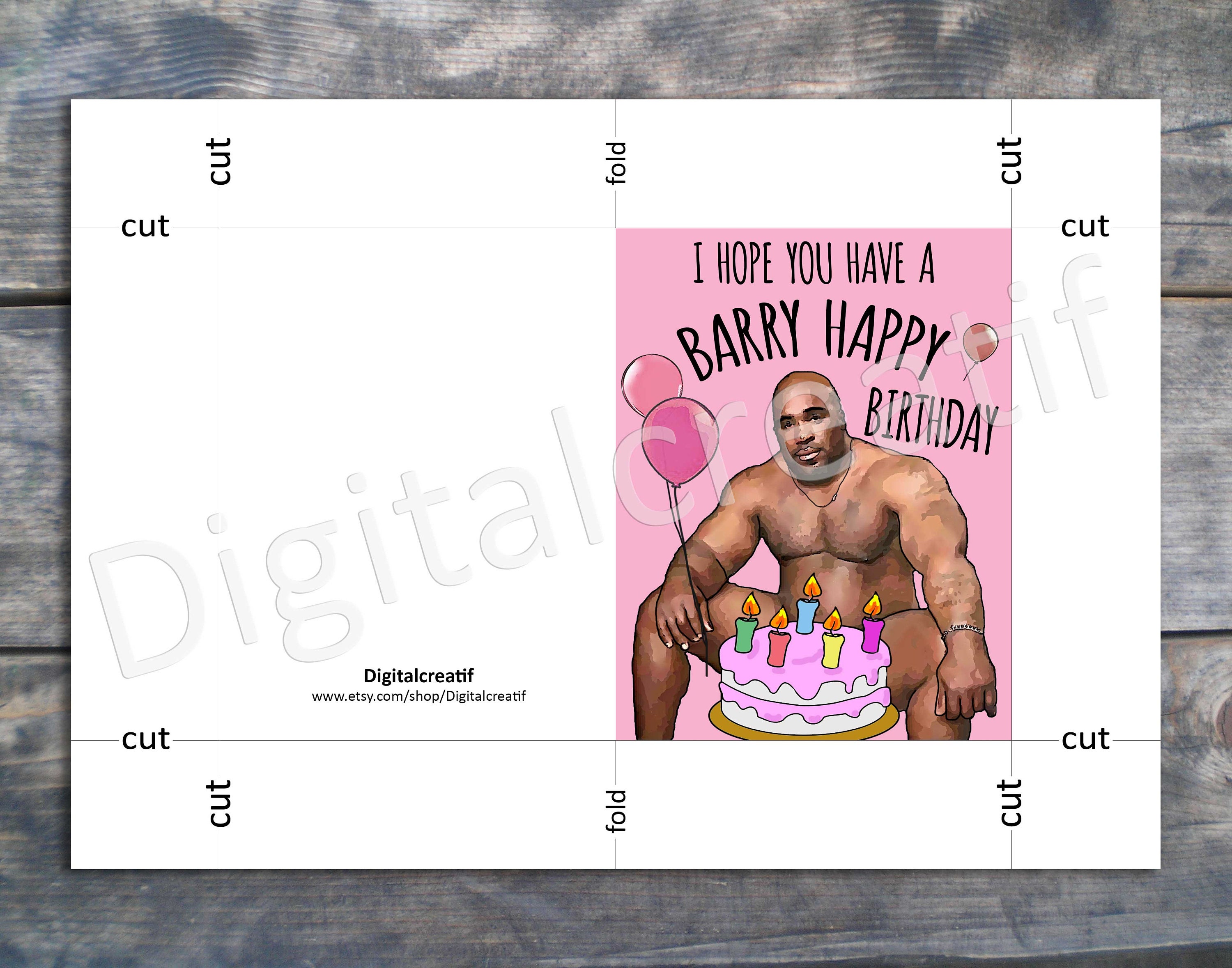 Birthday Card Barry Woods Meme Birthday Card Printable Wood - Etsy 日本