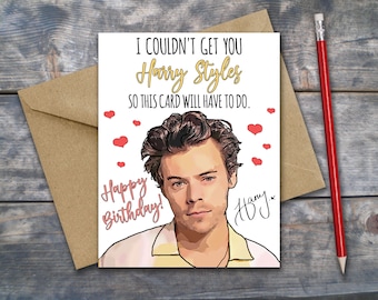 Harry Styles Card | Etsy