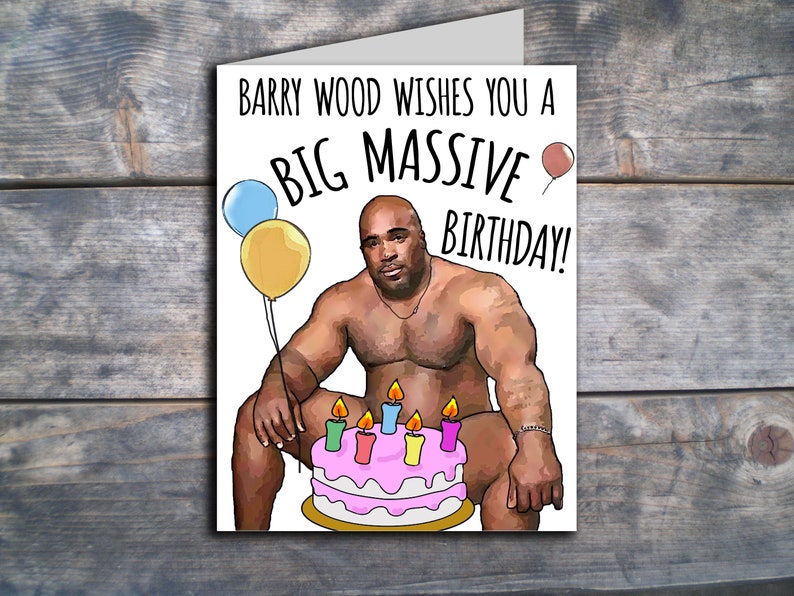 Barry Wood Meme Birthday Card Printable Funny Birthday Cake - Etsy
