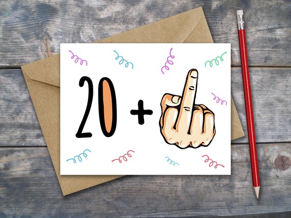 Funny 21st Birthday Cards Printable