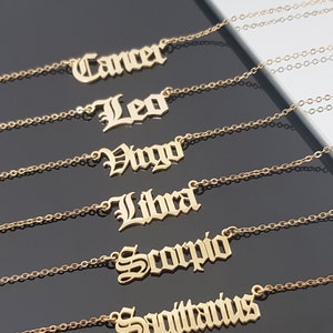 Libra word necklace store