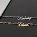 Name Necklace With Paper Clip Chain, Paperclip Name Necklace, Link ...