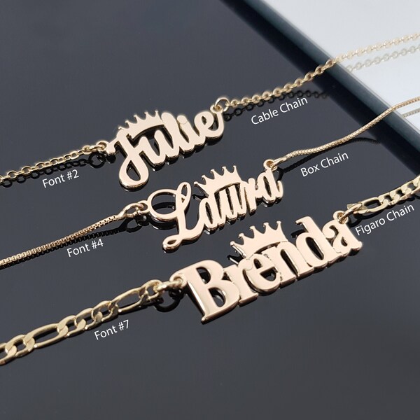 Crown Necklace - Etsy