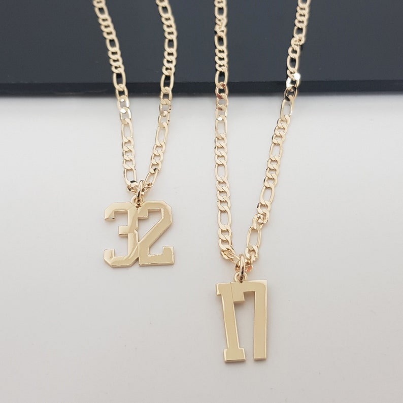 Personalized Number Necklace Custom Number Necklace Number | Etsy