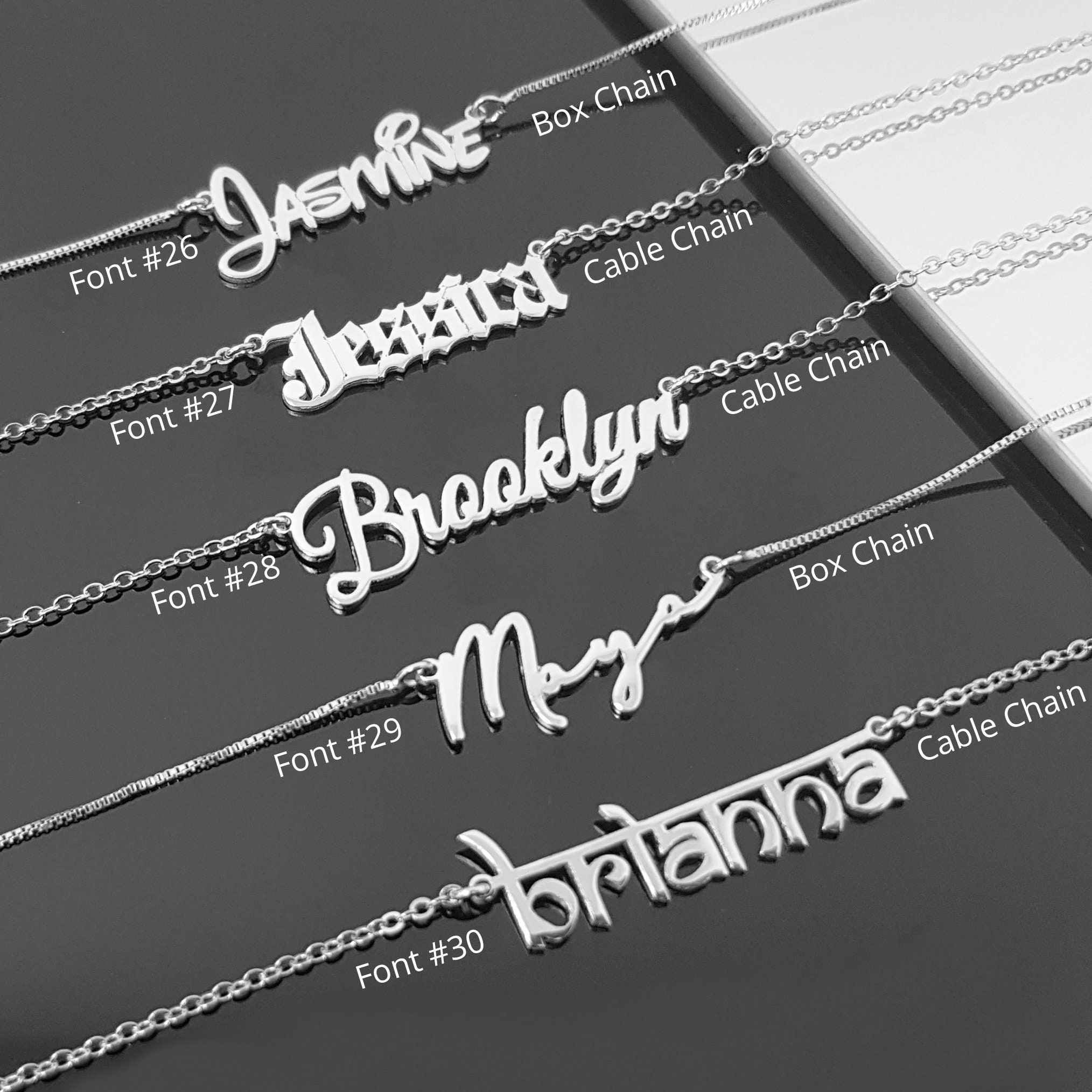 Custom Name Plate Necklace Personalized Namepalte Nickname Etsy custom-name-plate-necklace-personalized-namepalte-nickname-etsy