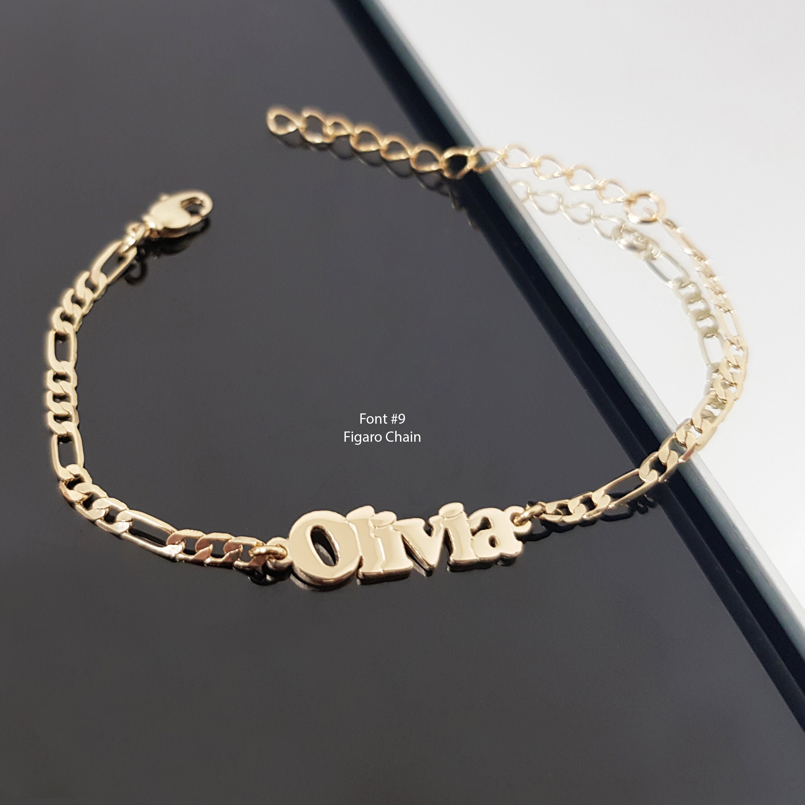 Personalized Name Bracelet or Anklet Customized Name - Etsy