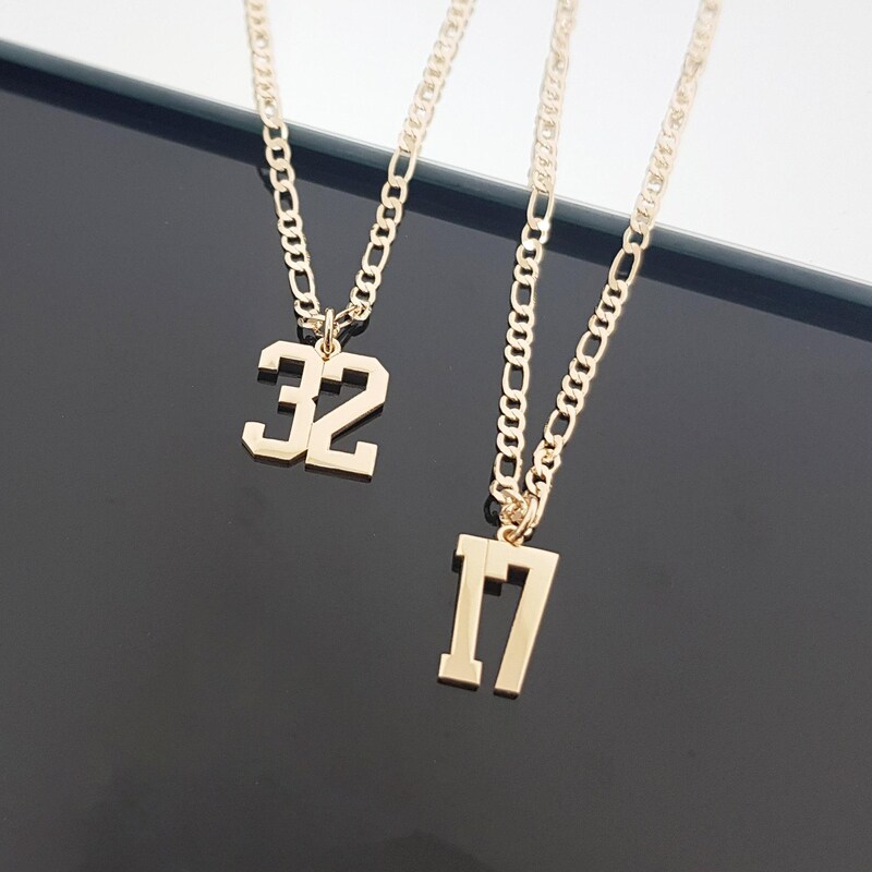 Number Necklace - Etsy