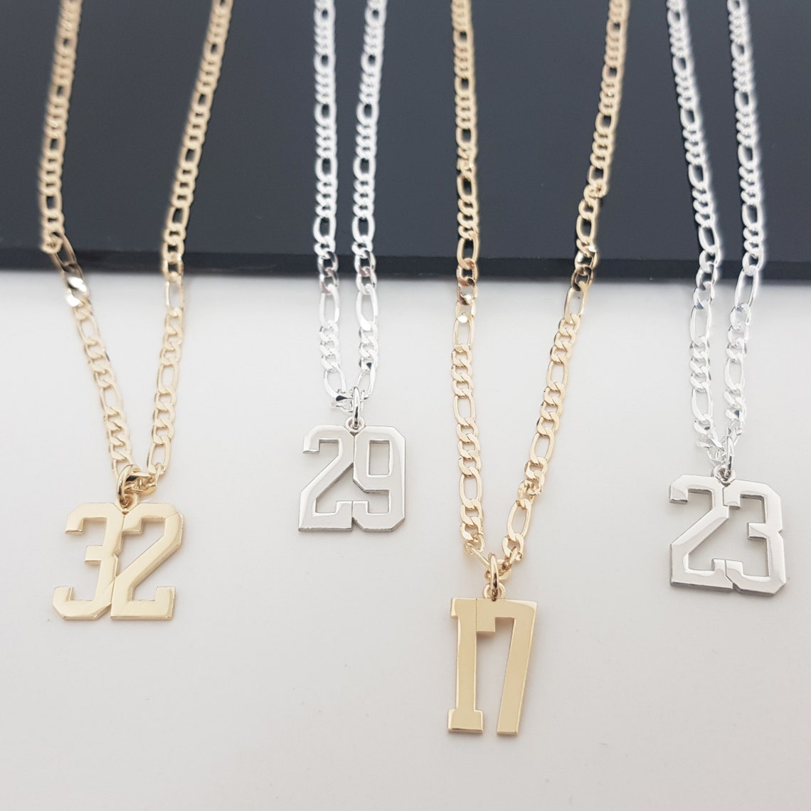 Personalized Number Necklace Custom Number Necklace Number | Etsy