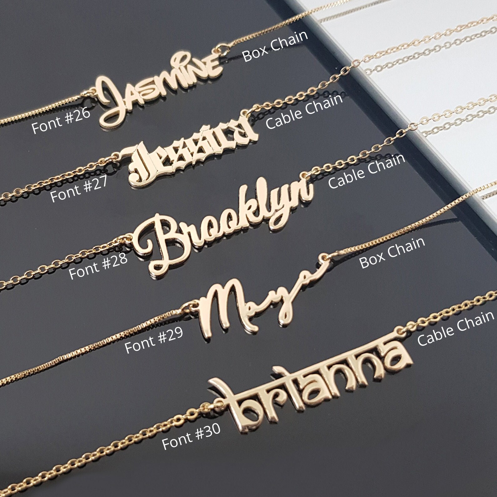 Custom Name Plate Necklace Personalized Namepalte Nickname - Etsy