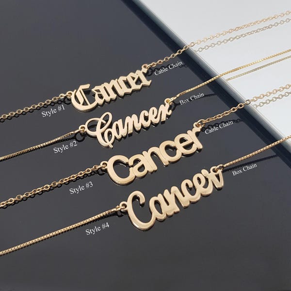 Cancer Necklace - Etsy