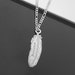 Personalized Engraved Feather Name Necklace, Men's Feather Necklace ...