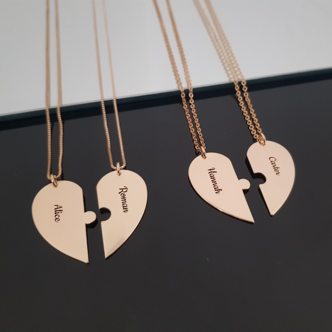 Two Sisters Necklace Set of 2, Best Friend Necklace Set, Gift Mother to ...