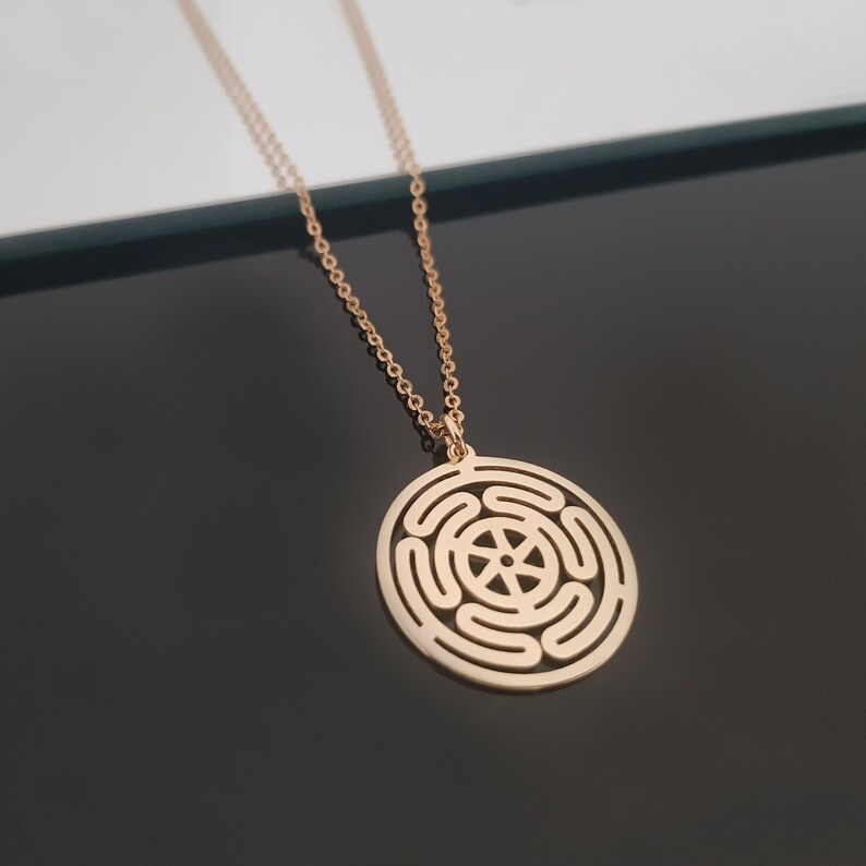 Hekates Necklace Wheel of Hecate Hekates Magic Strophalos - Etsy