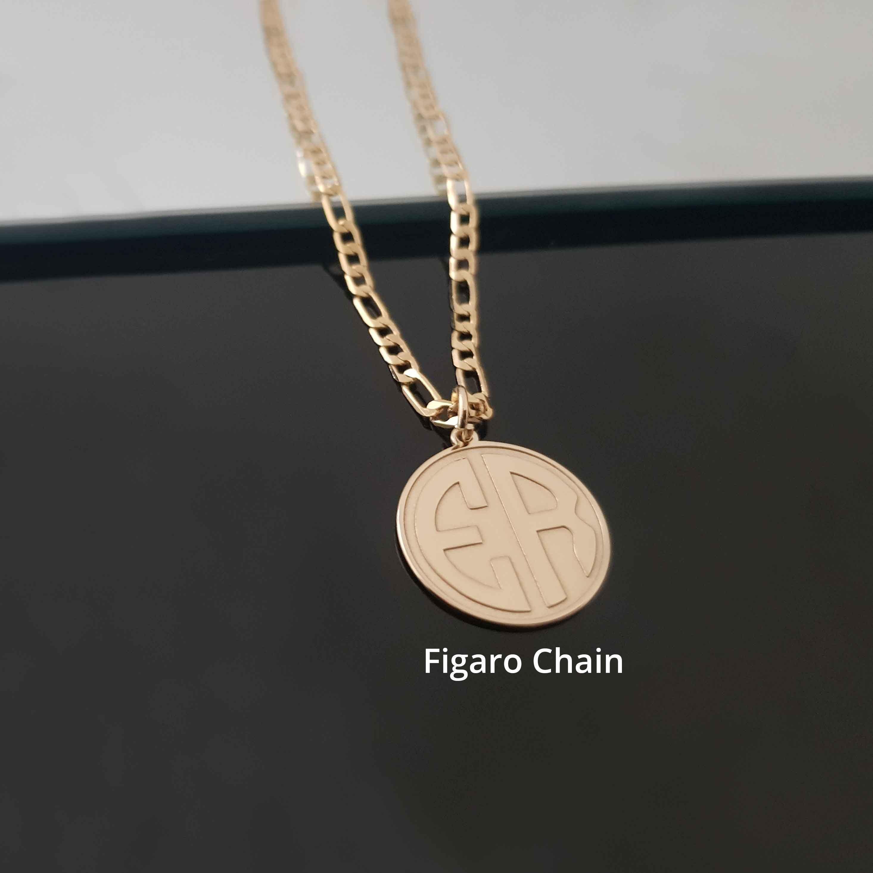 Personalized Monogram Necklace, Custom Initials Necklace, Initial ...