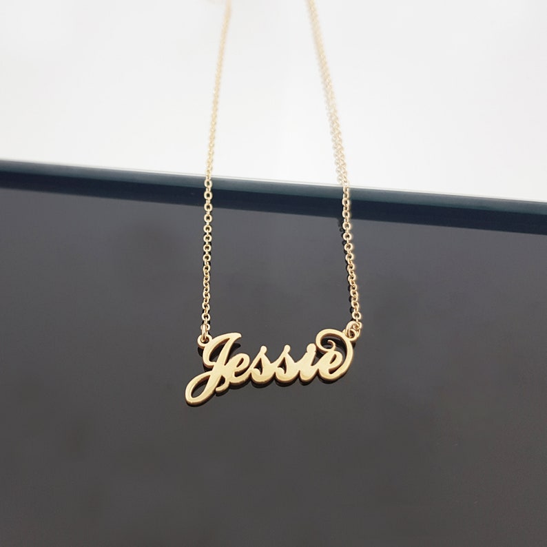Carrie Name Necklace Customized Carrie Font Nameplate - Etsy