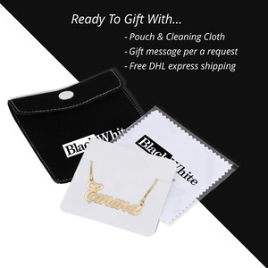 Name Necklace With Paper Clip Chain, Paperclip Name Necklace, Link ...