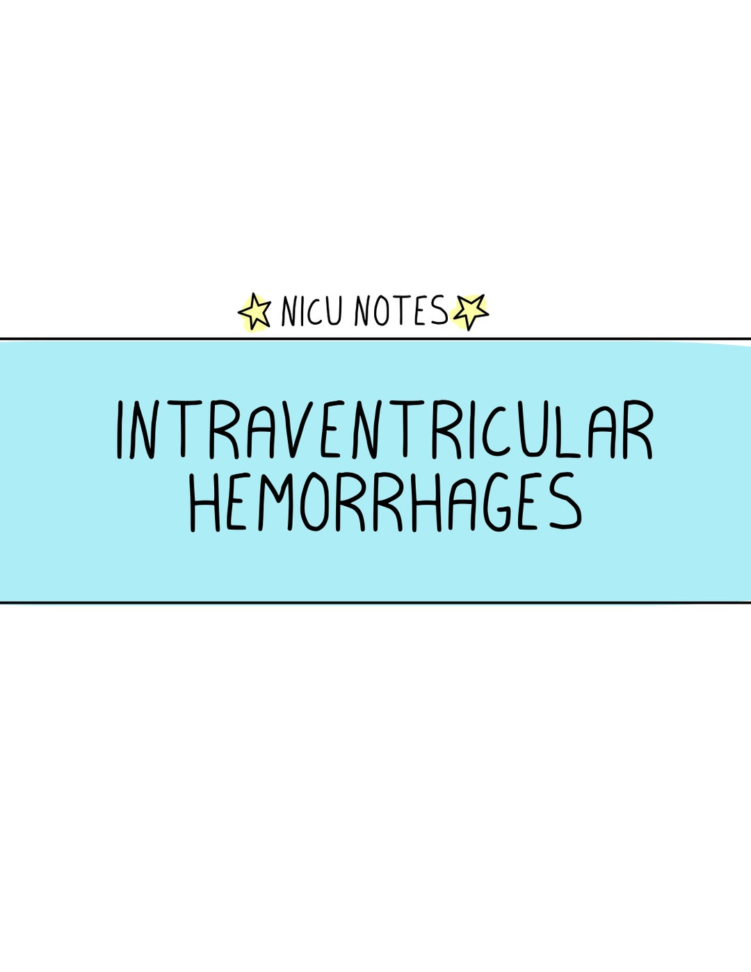Neurology- IVH and PVL: Nicu Nursing & Nnp Notes - Etsy