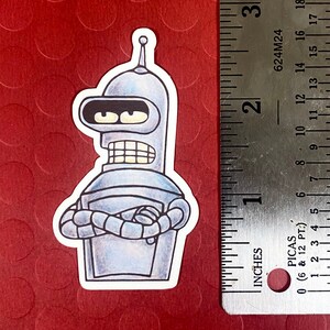 Futurama Stickers: Hand-drawn Waterproof Vinyl Decals - Etsy