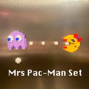 Retro Arcade Magnets - Mr & Ms Munch Man - Etsy