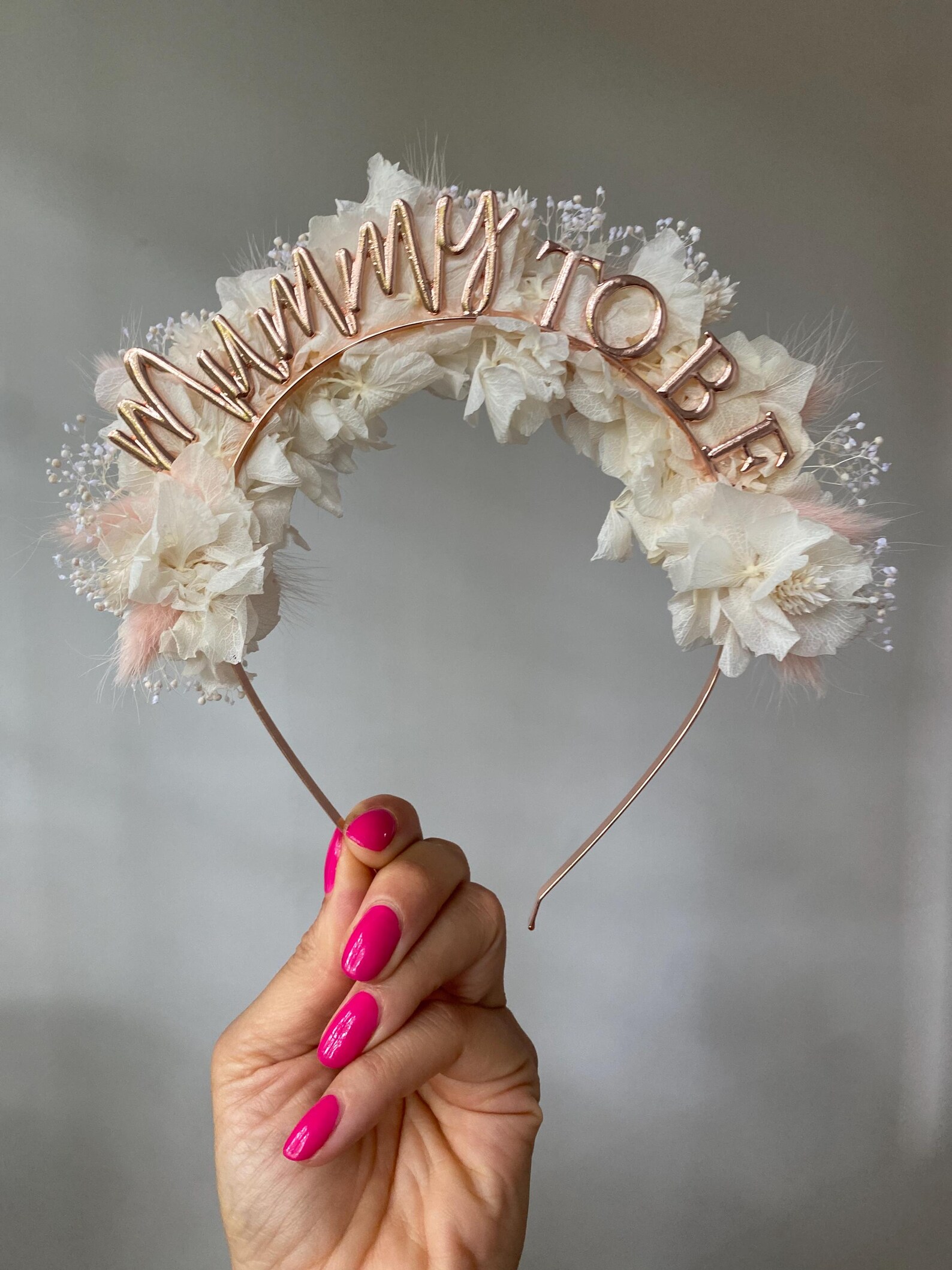 Rose Gold & Cream Mummy to Be Headband: Baby Shower Crown - Etsy