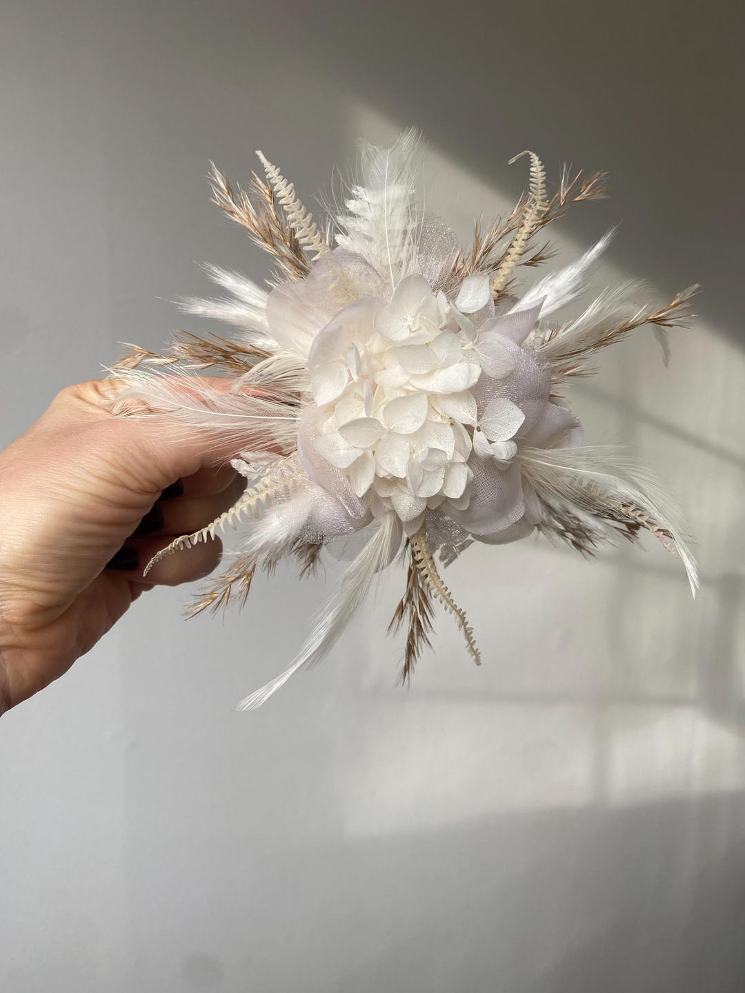 Boho Hair Clip/ Boho Chic Clip/ Neutral Style Hair Clip/ Small Hair ...