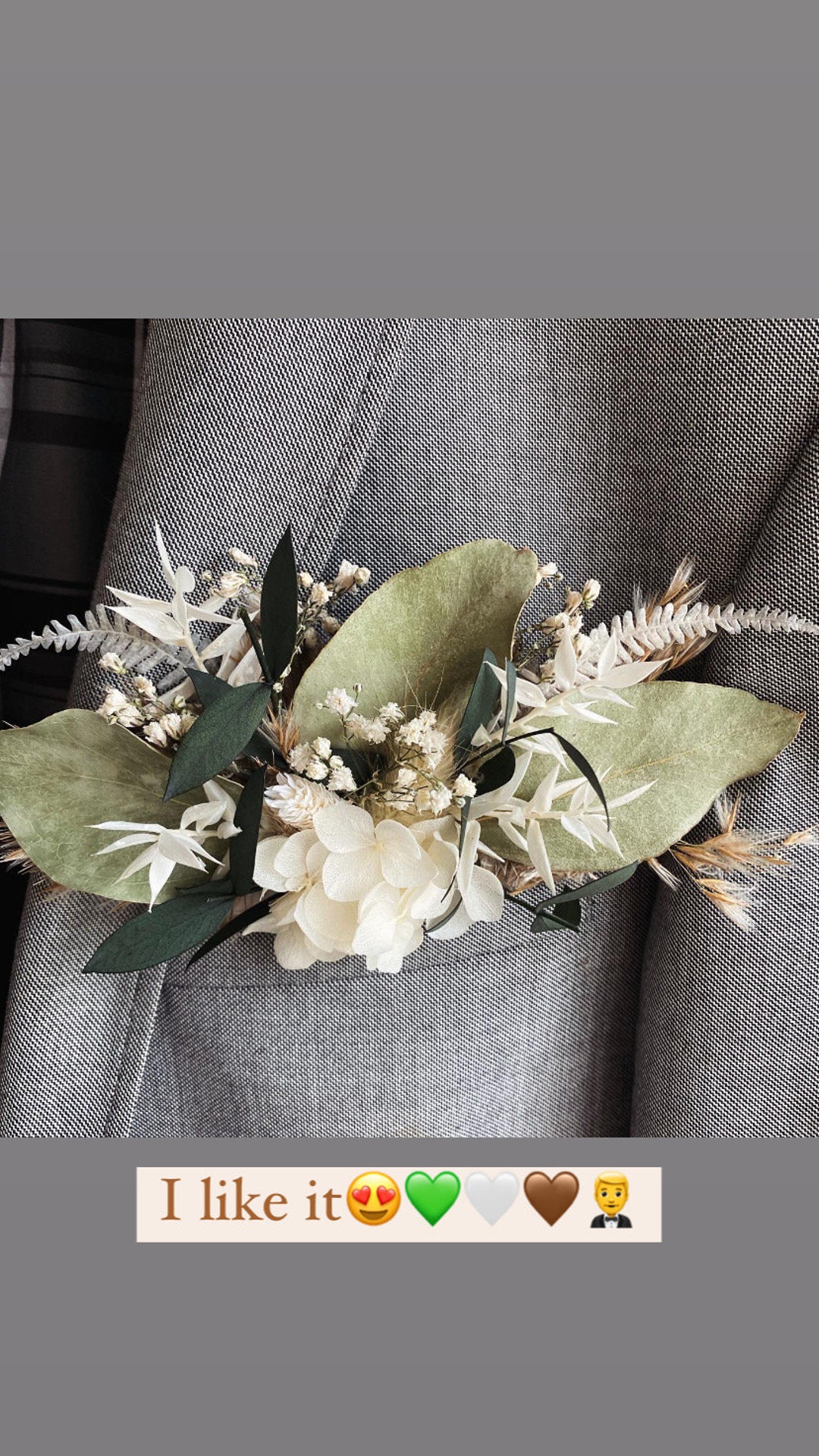 Square Pocket Button Hole/ Dried Flower Pocket Square/ Groomsmen Flower ...