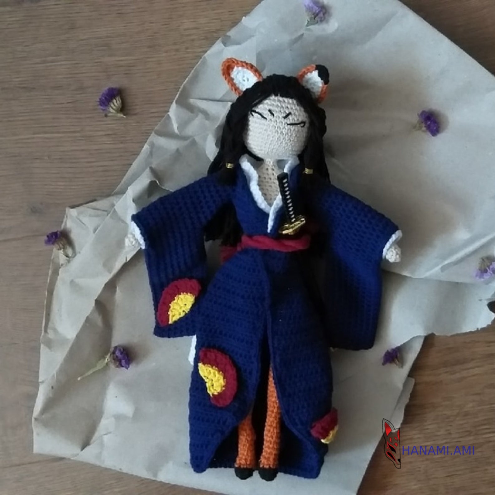 PDF Kitsune amigurumi crochet doll pattern in | Etsy