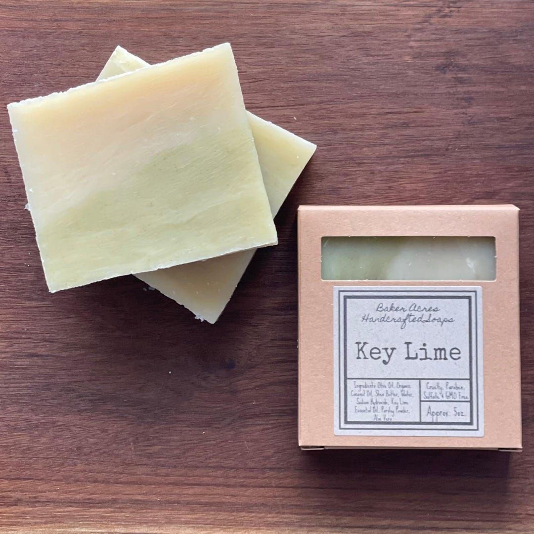 Key Lime Soap Bar | Handcrafted Soap | Scented Soap | All Natural ...
