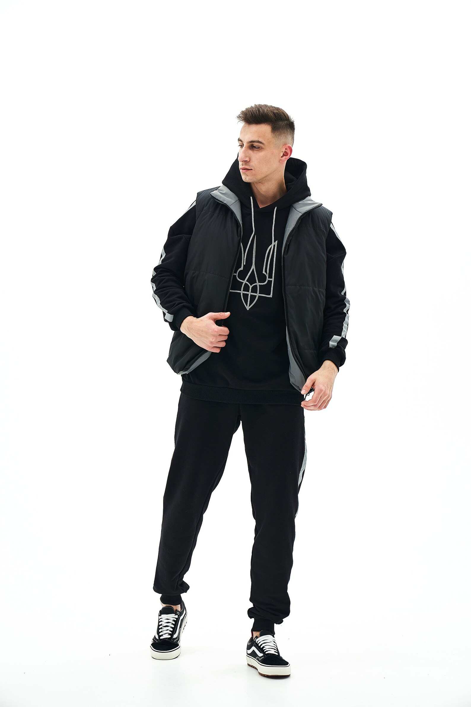 Men's Puffer Vest Two-sided Vest Reflective Colorful - Etsy