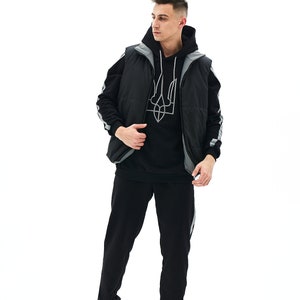 Men's Puffer Vest Two-sided Vest Reflective Colorful - Etsy